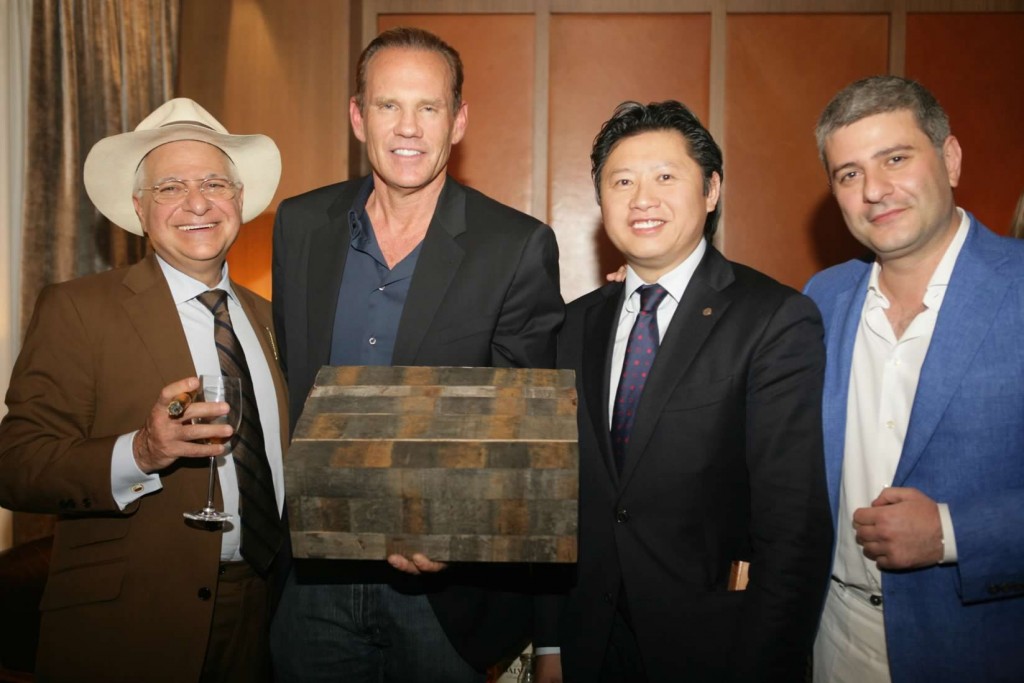 104 Edward and Eddie Sahakian of Davidoff London with Mike Choi of the ...